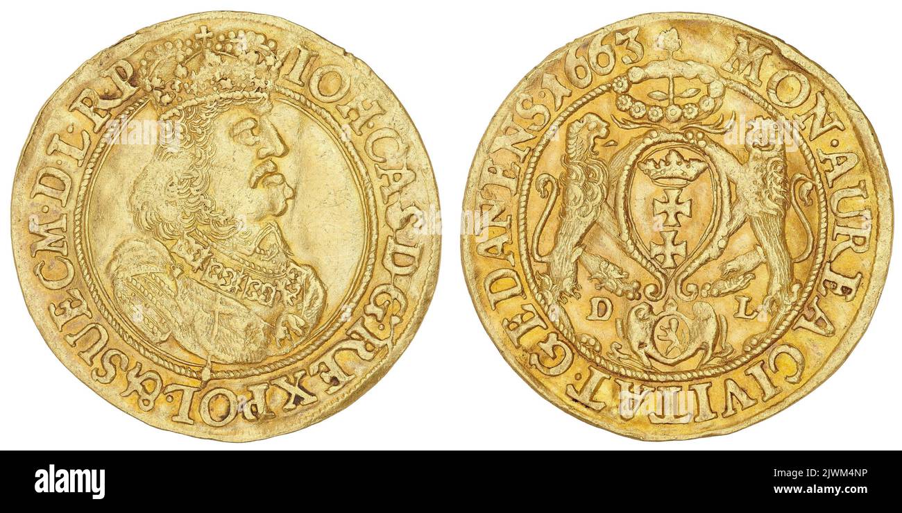 Gdańsk ducat. Jan II Kazimierz Waza (król Polski ; 1648-1668), ruler ...