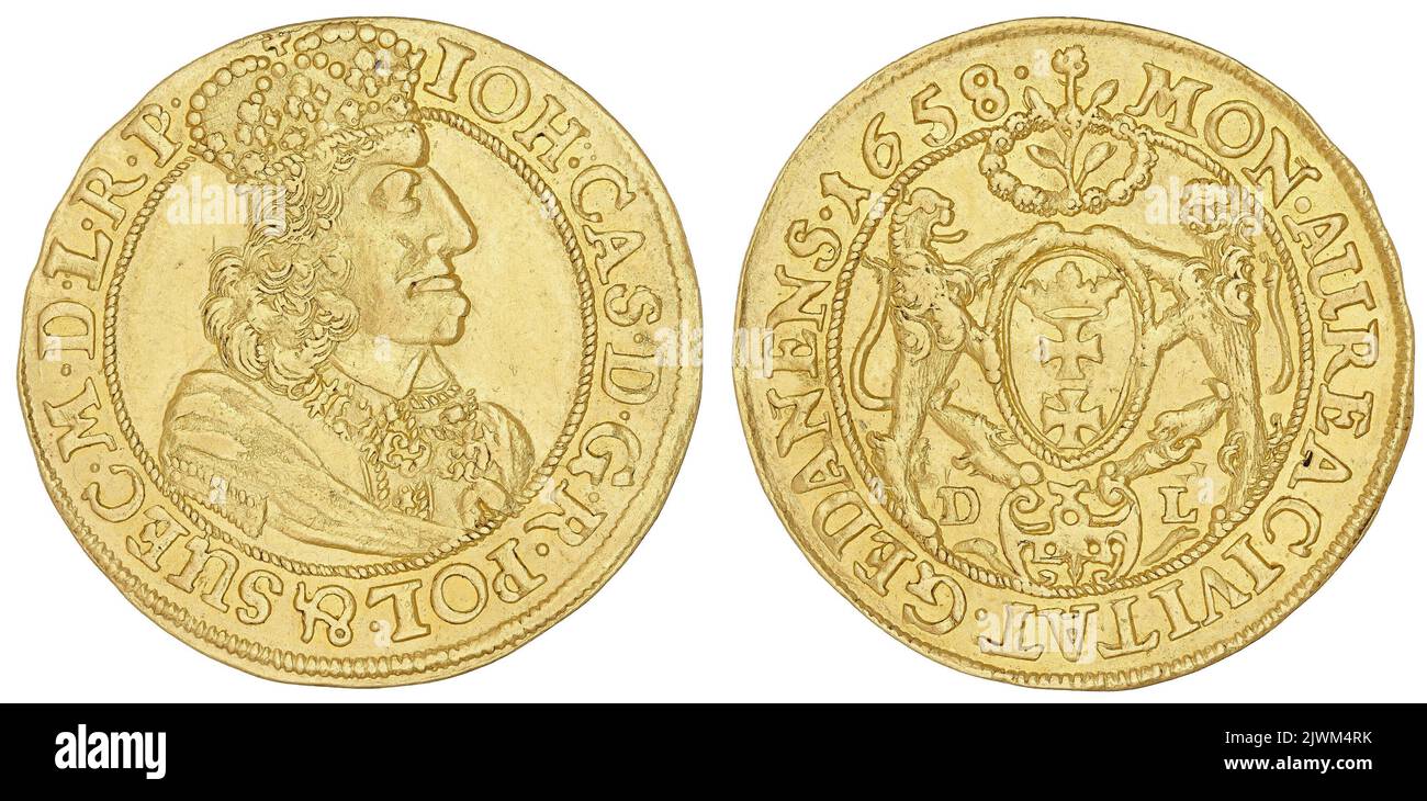 Gdańsk ducat. Jan II Kazimierz Waza (król Polski ; 1648-1668), ruler ...