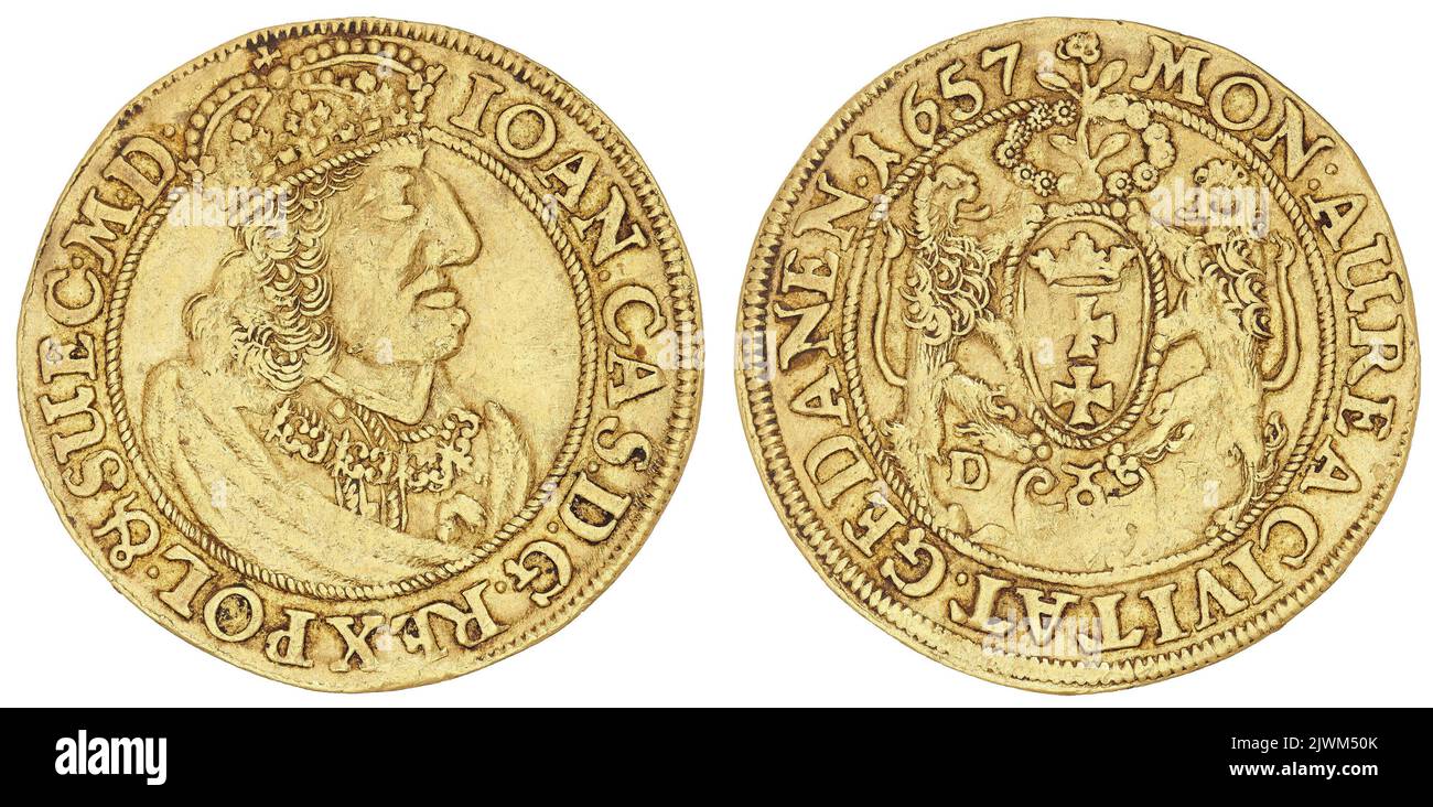 Gdańsk ducat. Jan II Kazimierz Waza (król Polski ; 1648-1668), ruler ...