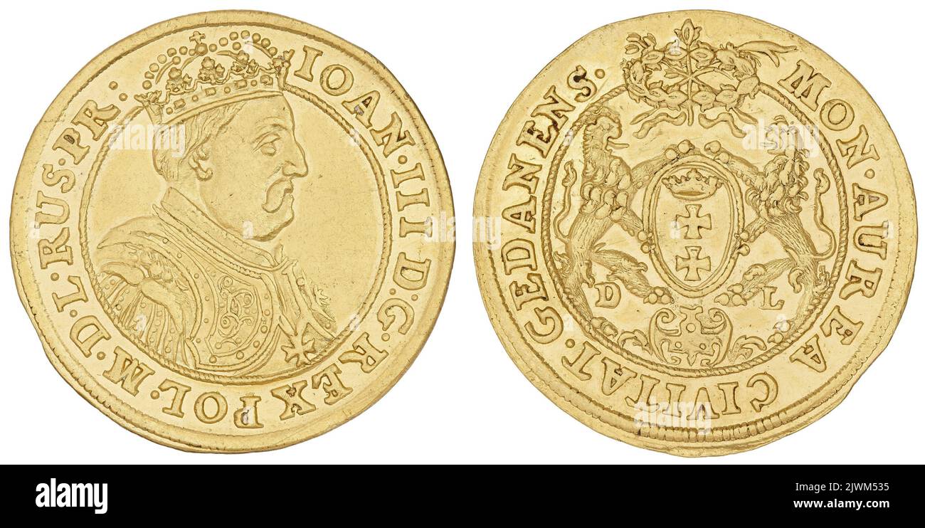 Gdańsk 2 ducats. Lesse Daniel (1656-1685), mint tenant, Jan III ...