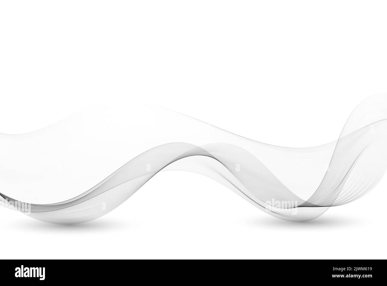 Smoky stream of transparent gray wave. Abstract wave background Stock ...