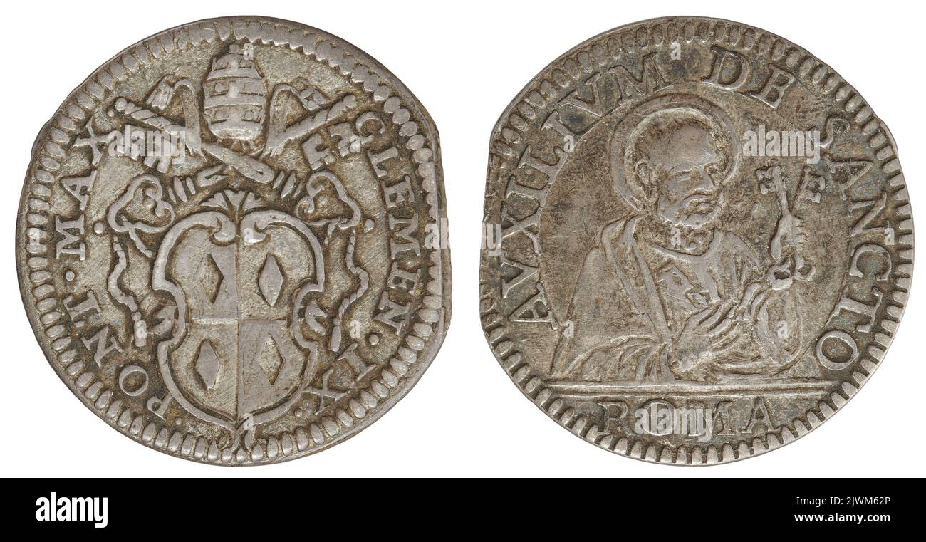 grosso. Klemens IX (papież ; 1667-1669), ruler, Państwo Kościelne ...