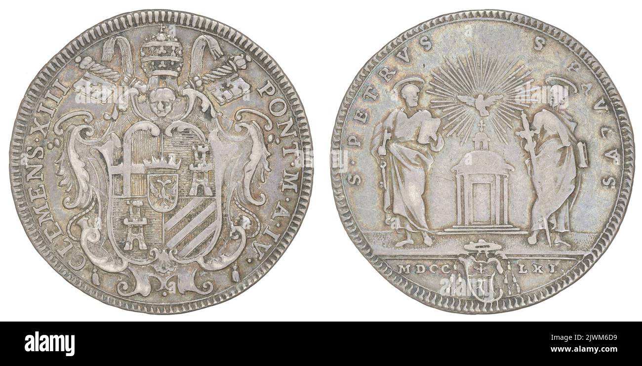 testone. Państwo Kościelne, Klemens XIII (papież ; 1758-1769), ruler ...