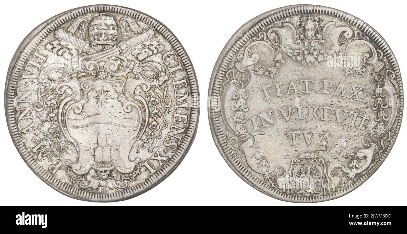 scudo. Państwo Kościelne, Klemens XI (papież ; 1700-1721), ruler ...