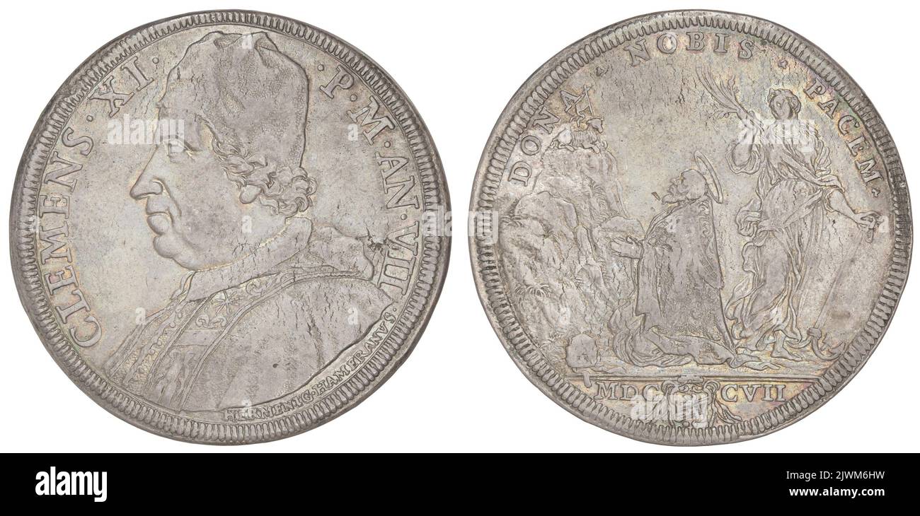 scudo. Państwo Kościelne, Klemens XI (papież ; 1700-1721), ruler ...