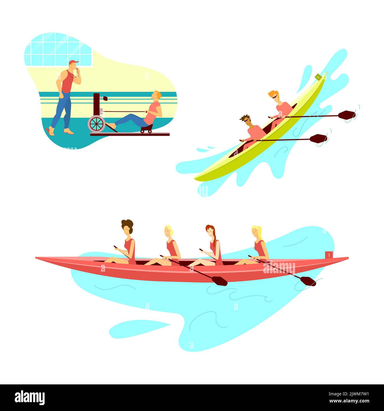 Extreme, Dangerous Water Sports, Active Recreation. Girls team in ...