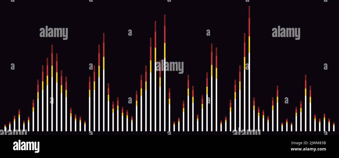 Audio Levels Simple Vector Sound Wave Display Audio Waveform Graphics Stock Vector Image And Art
