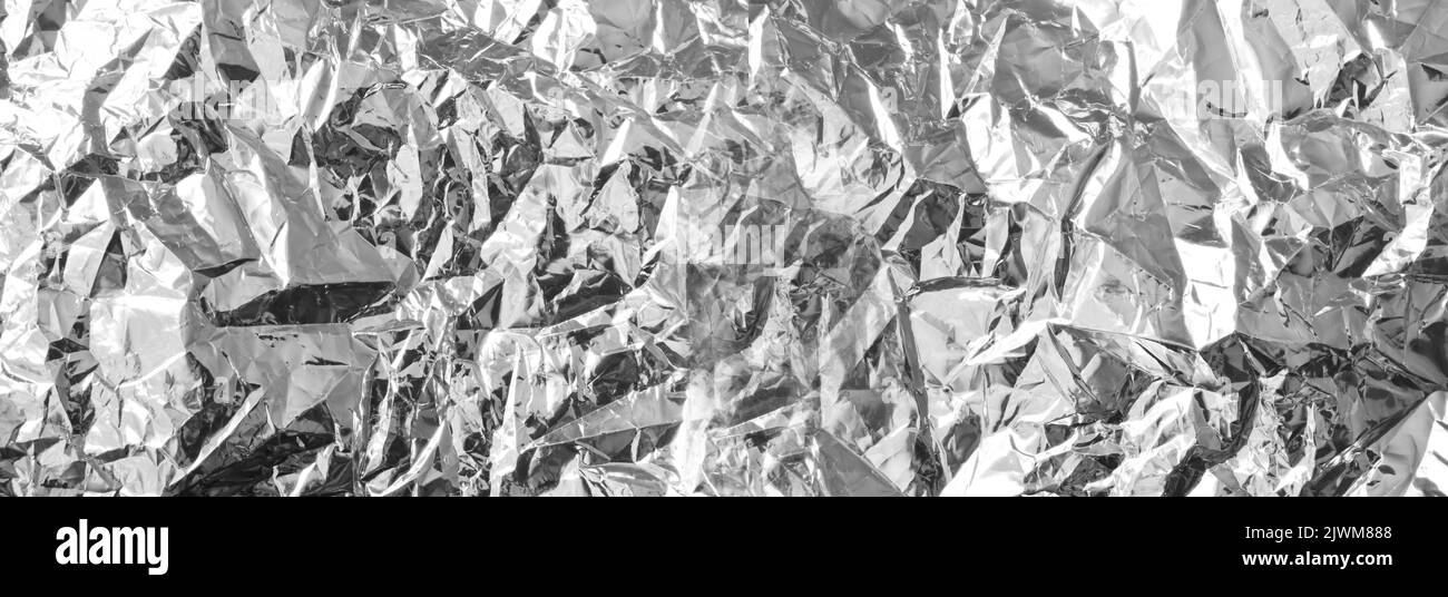 Aluminium foil texture background. Different wrinkled surfaces Stock ...
