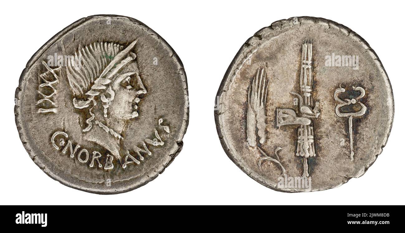 denarius. Norbanus, C. (fl. 83-38 a.C.), monetary officer, Republika ...