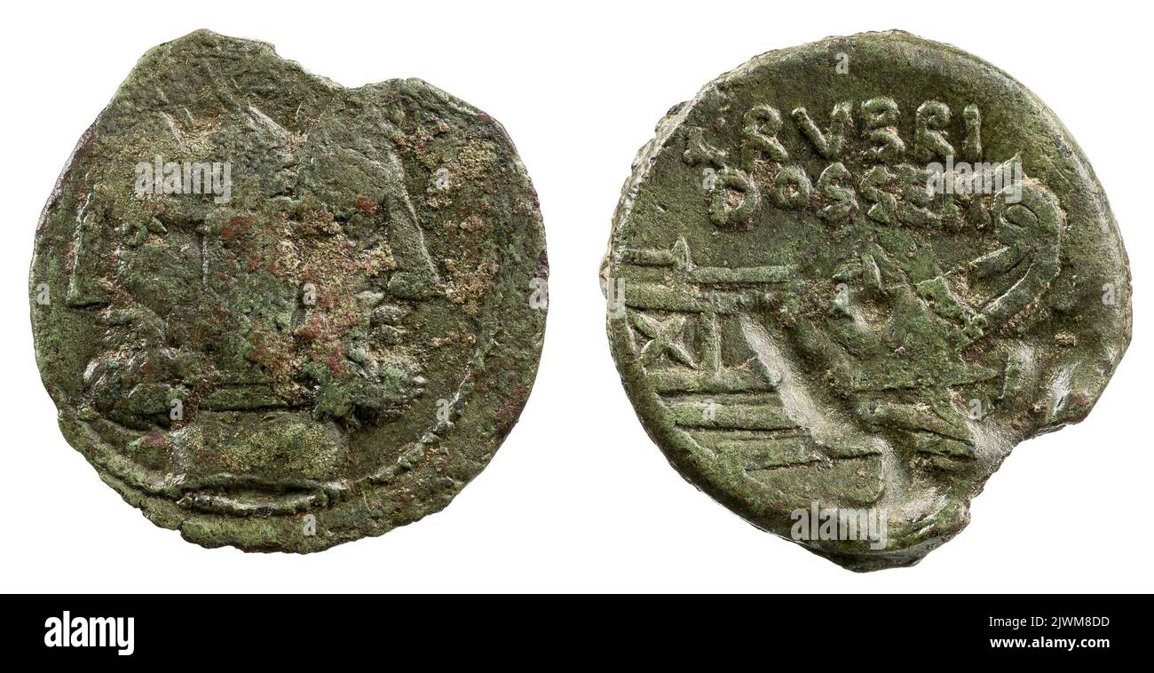 as. Rubrius Dossenus, L. (fl. 87 a.C.), monetary officer, Republika ...