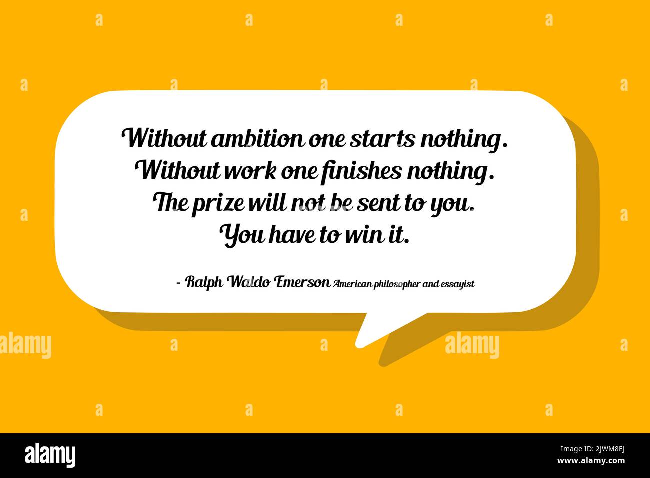 Ambition, work and prize - motivational quote. Motivational quote sign ...