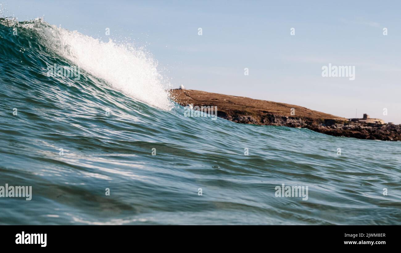 water and waves in Cornwall Stock Photo - Alamy