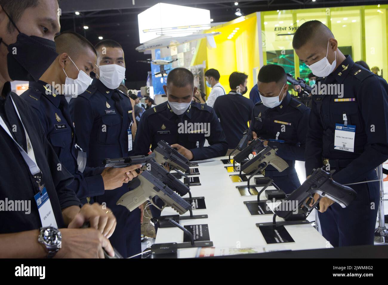 September 1, 2022, Parkked, Nonthaburi, Thailand: A group of military students came to visit the ...