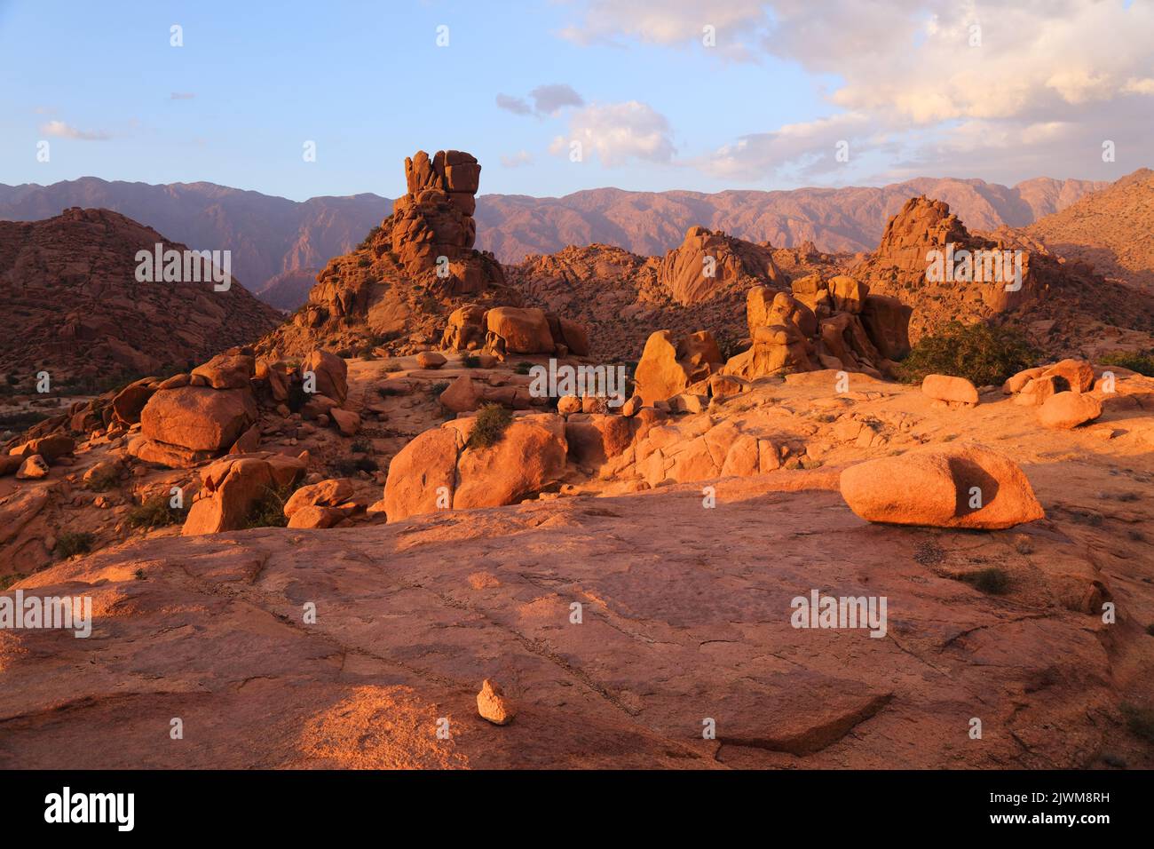 Anti-Atlas mountains in Tafraout, Morocco. Napoleon's Hat rock (Chapeau ...