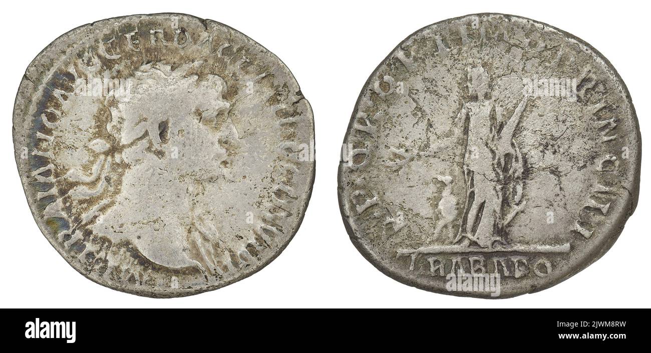 denarius. Trajan (cesarz rzymski ; 98-117), emperor Stock Photo - Alamy