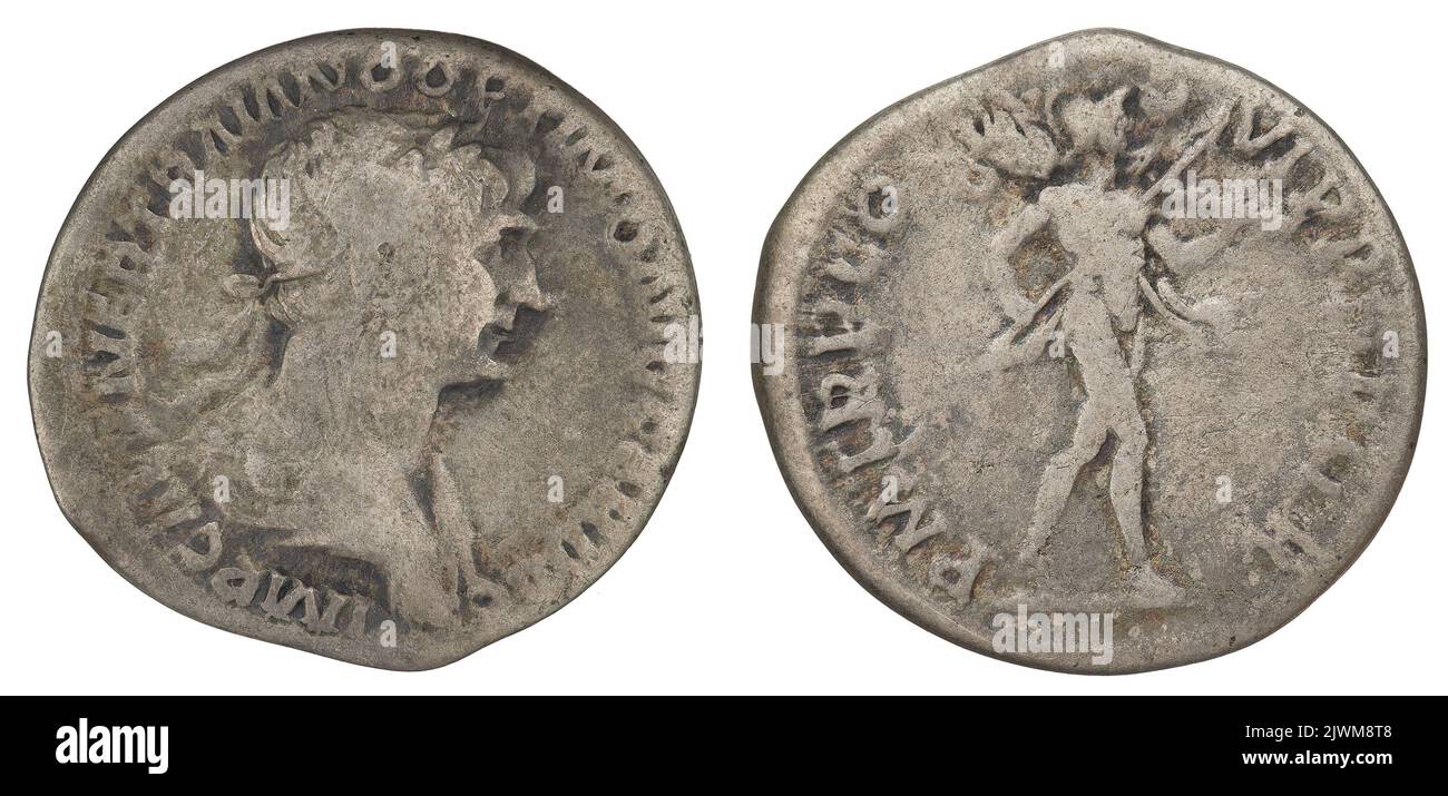 denarius. Trajan (cesarz rzymski ; 98-117), emperor Stock Photo - Alamy