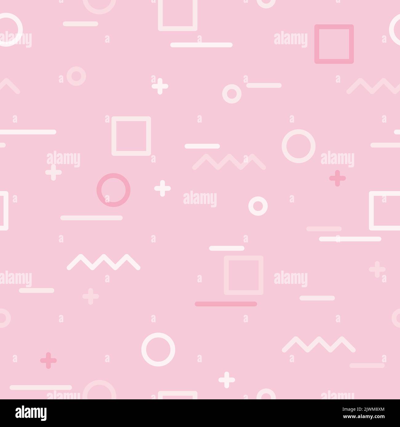 Abstract Trendy 1990s Seamless Vector Pattern 90s Memphis Style Retro