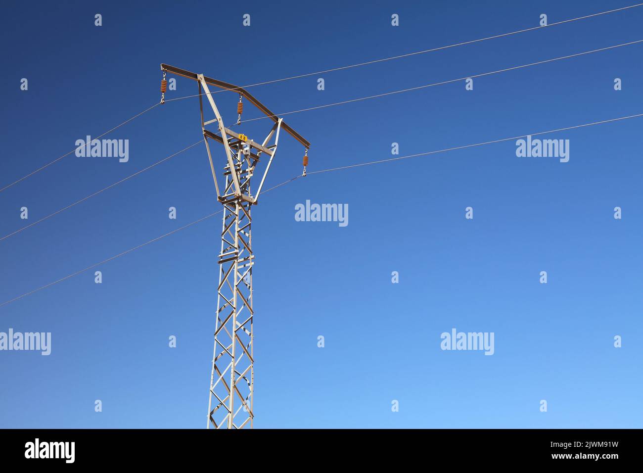 Electric grid near Agadir, Morocco. Utility pole in Morocco Stock Photo ...