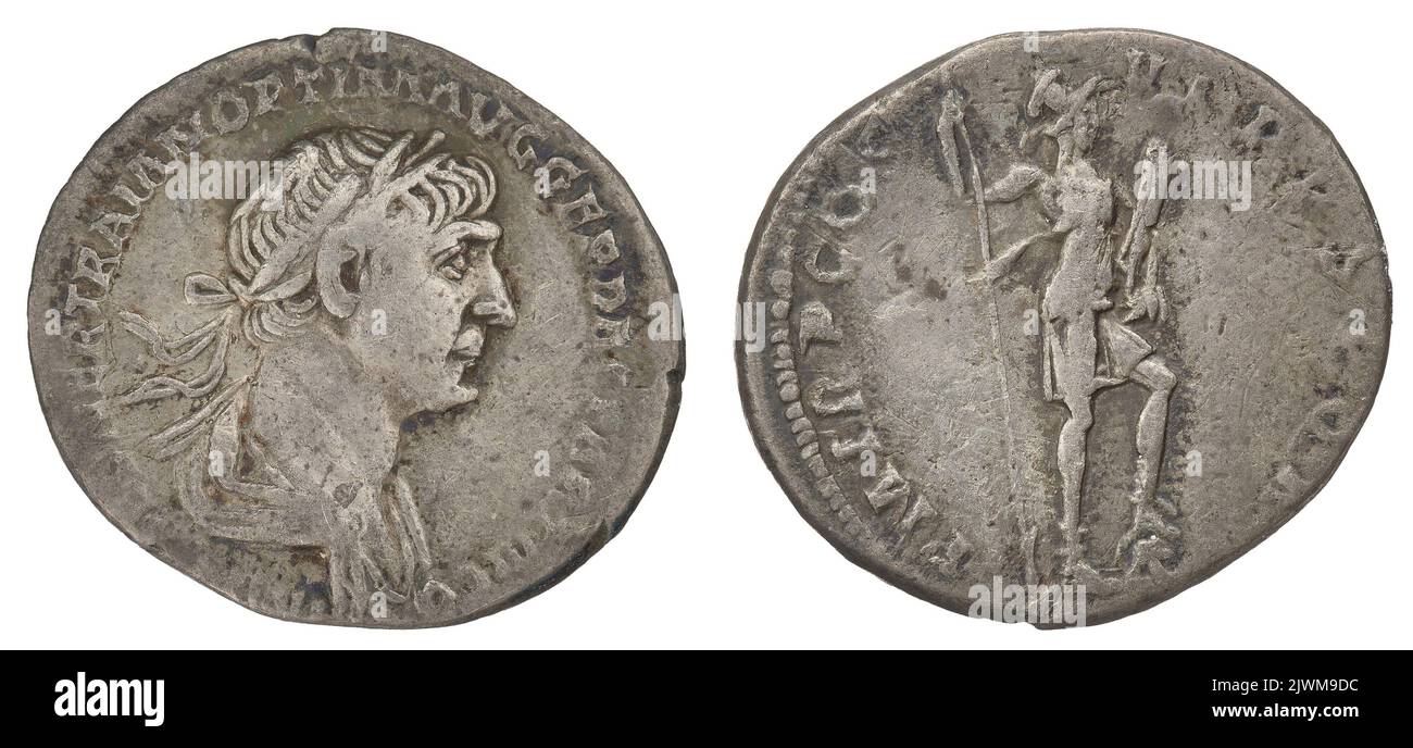 denarius. Trajan (cesarz rzymski ; 98-117), emperor Stock Photo - Alamy