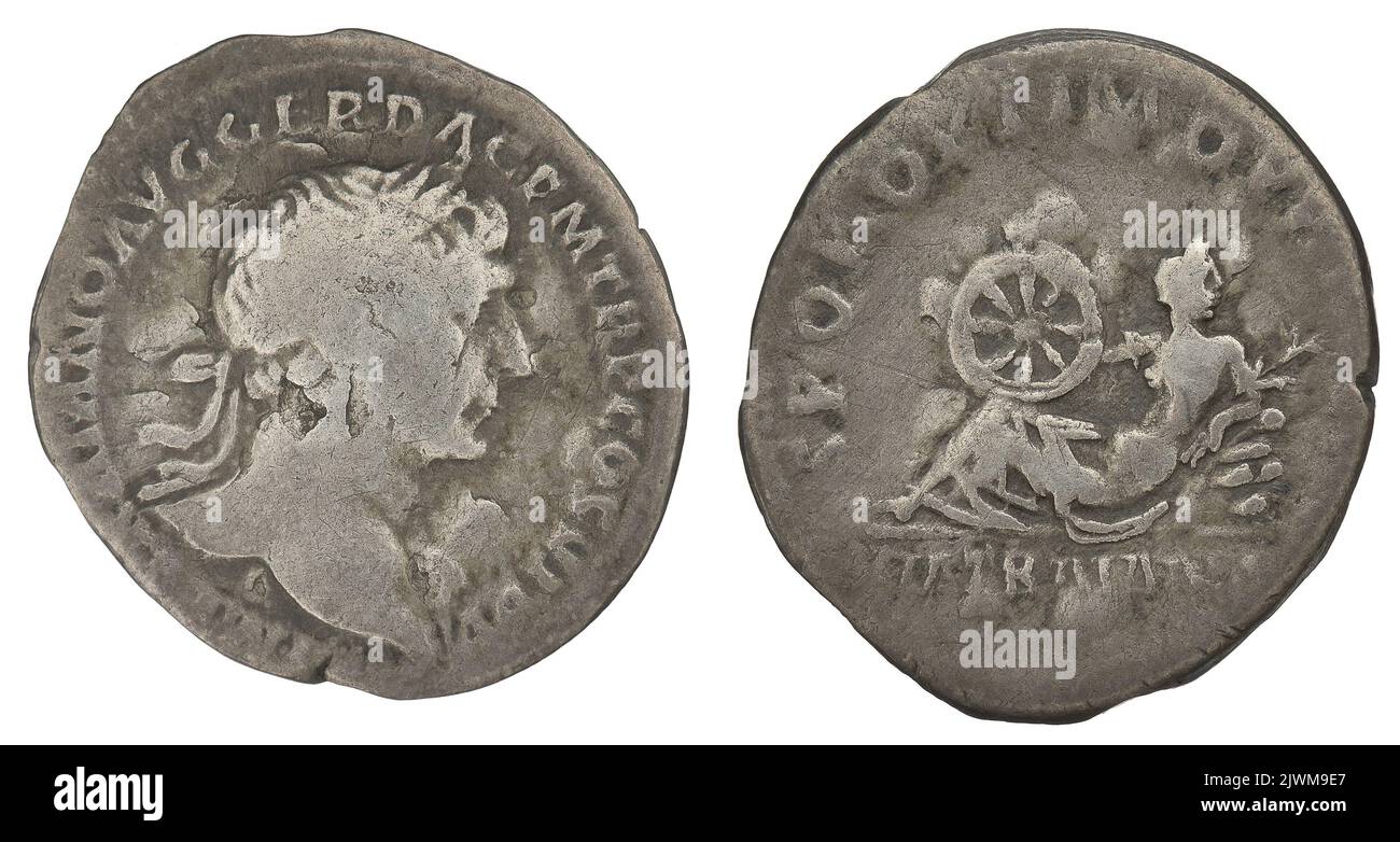 denarius. Trajan (cesarz rzymski ; 98-117), emperor Stock Photo - Alamy