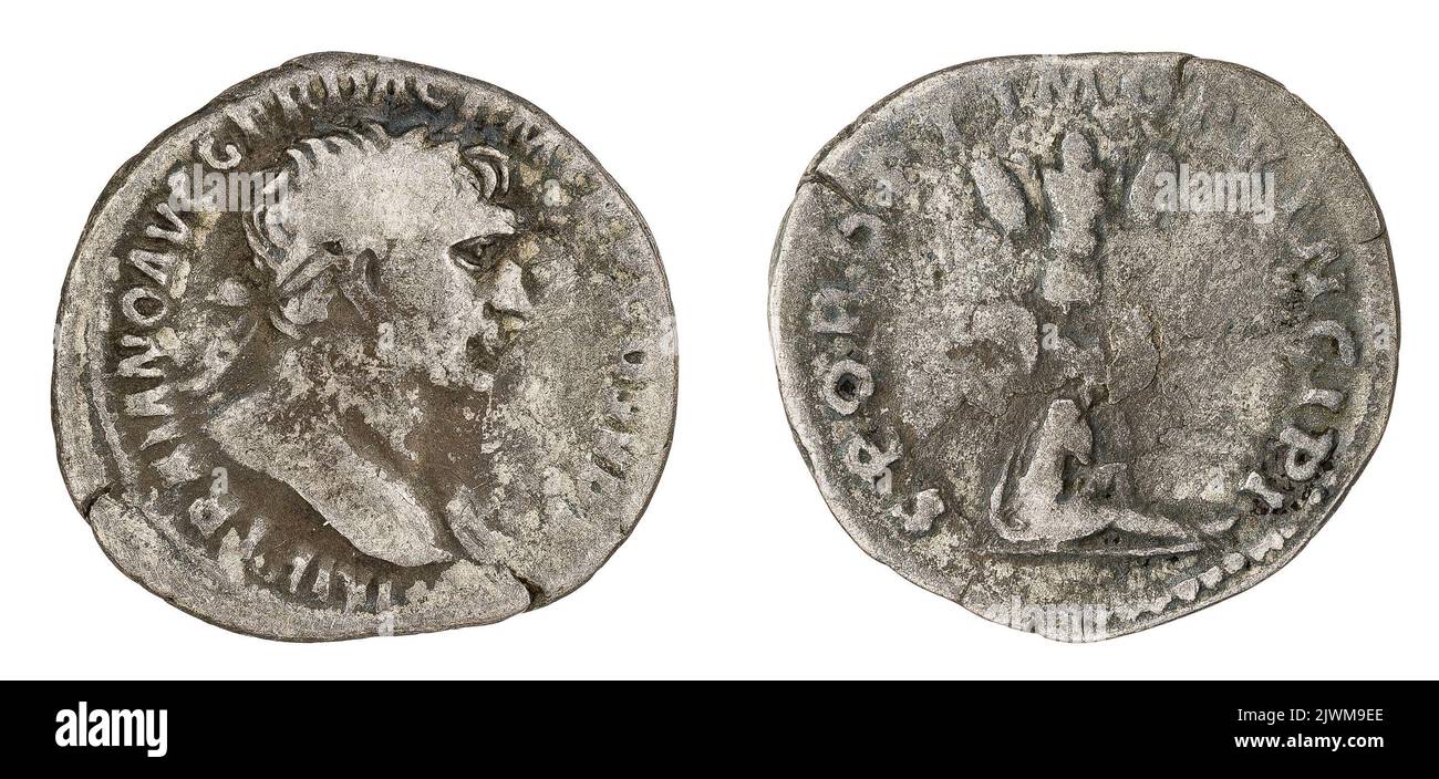denarius. Trajan (cesarz rzymski ; 98-117), issuer Stock Photo - Alamy