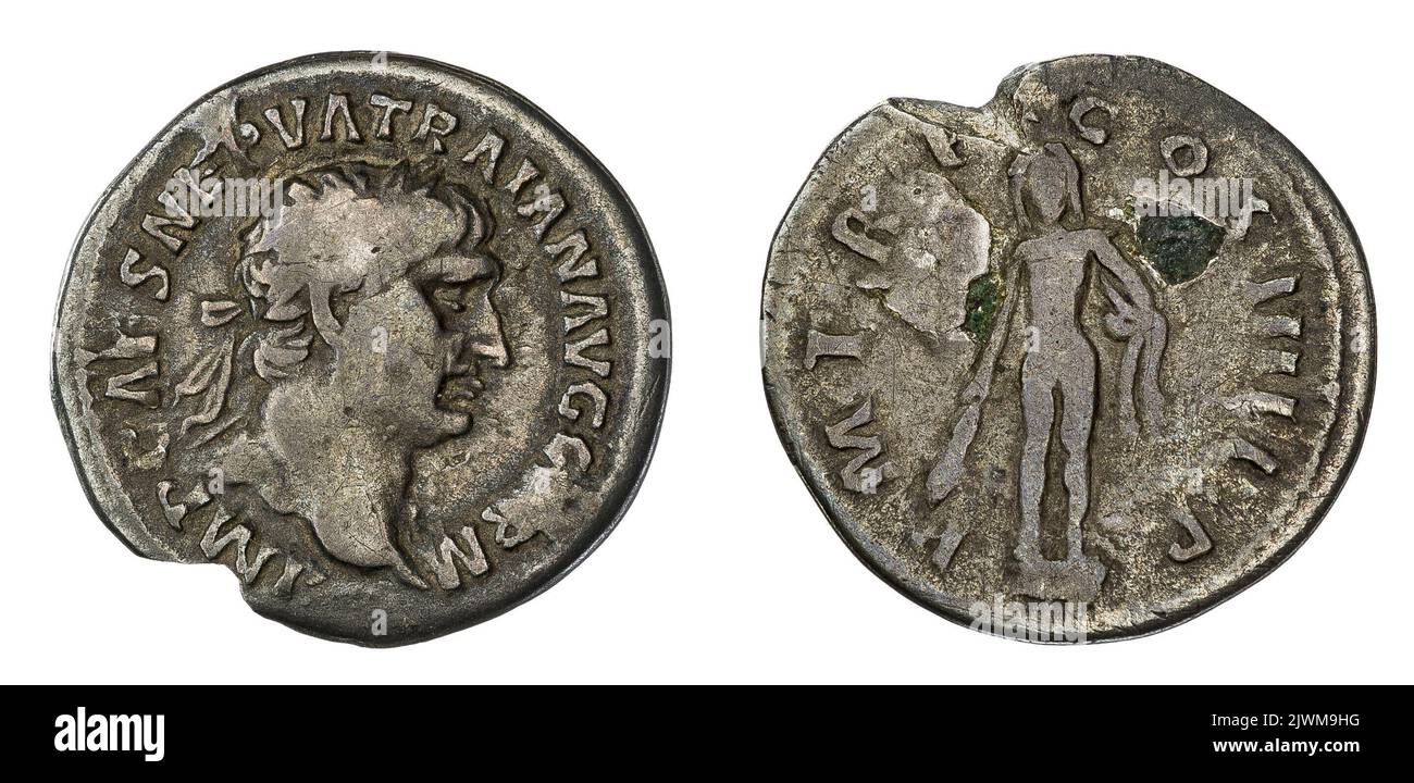 Roman coin trajan denarius hi-res stock photography and images - Alamy