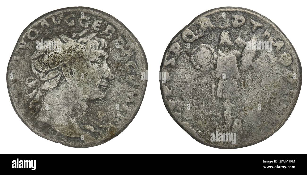 denarius. Trajan (cesarz rzymski ; 98-117), emperor Stock Photo - Alamy