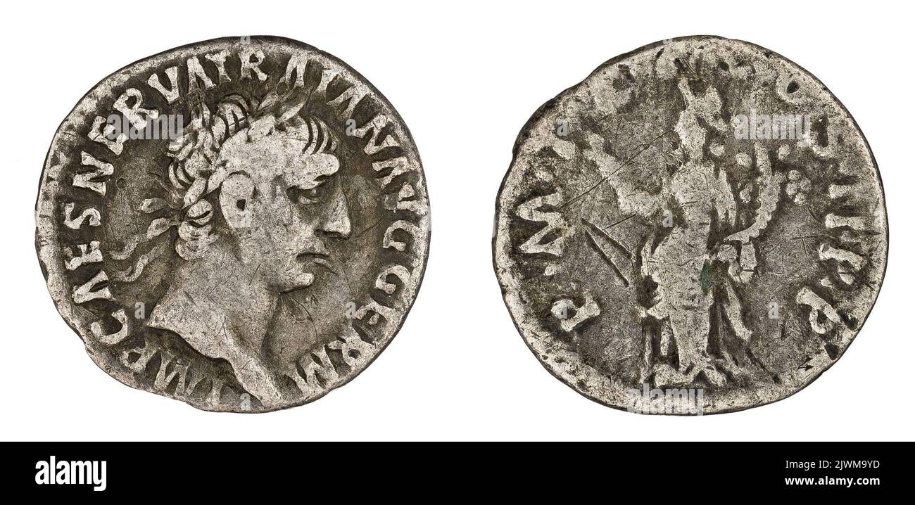 denarius. Trajan (cesarz rzymski ; 98-117), issuer Stock Photo - Alamy