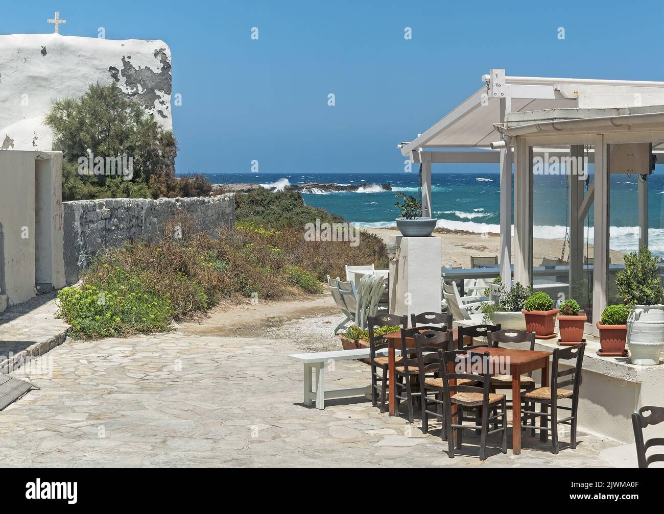 The landscape with seaside of Naxos island in Greece Stock Photo - Alamy