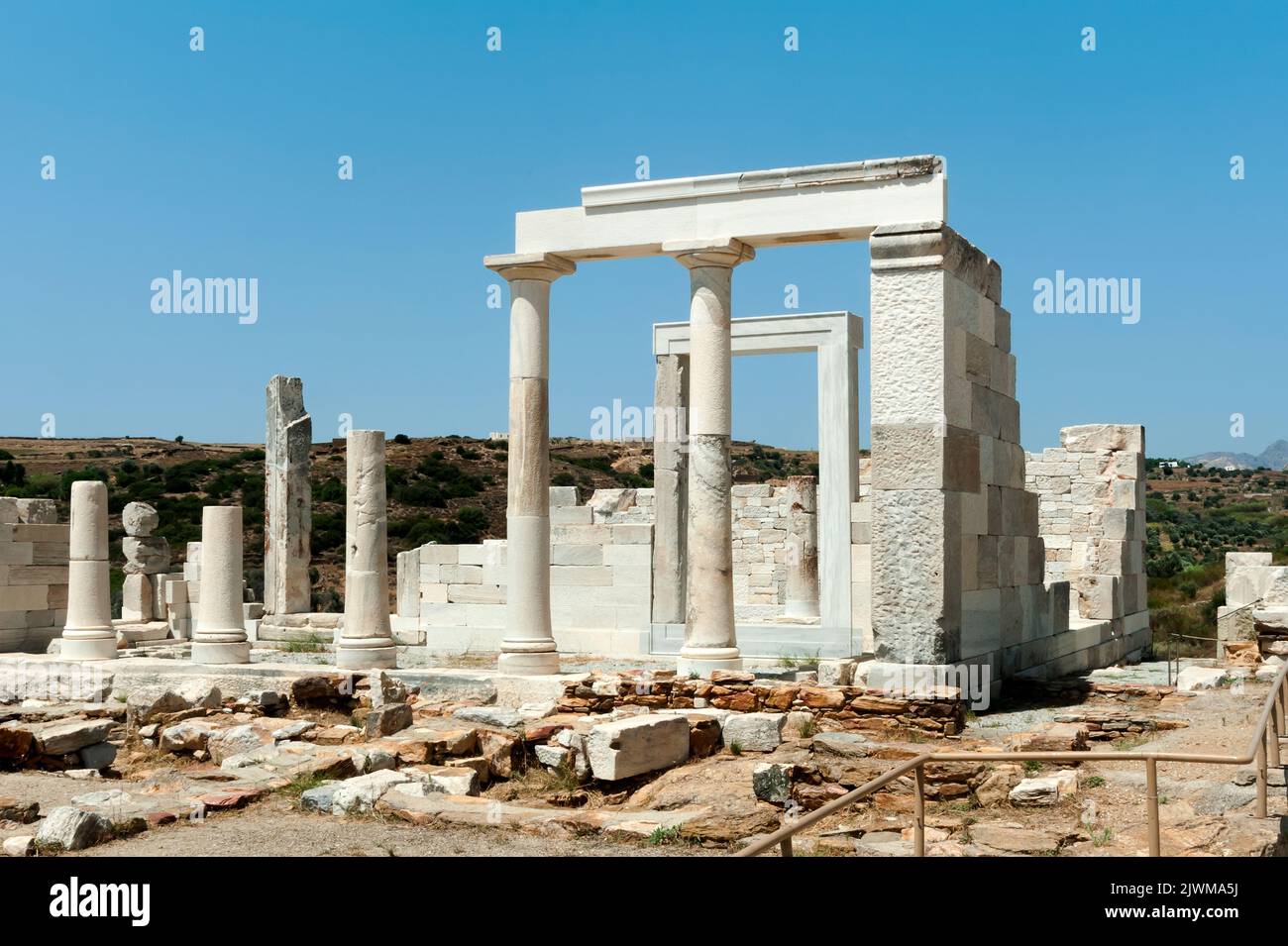 Temple of Demeter, Naxos island, Greece Stock Photo - Alamy
