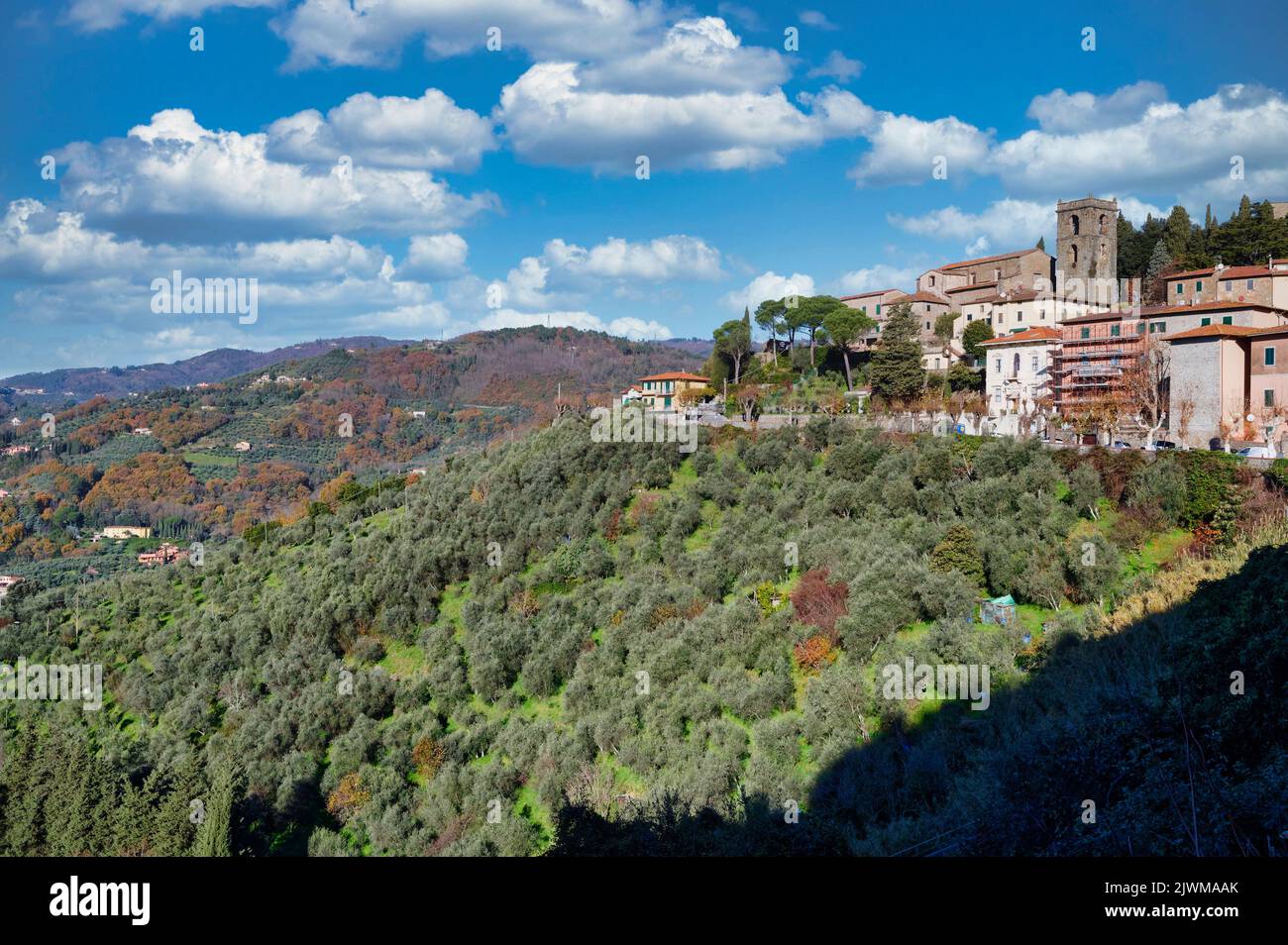 Italian medieval town of Montecatini Alto in Tuscany Stock Photo - Alamy