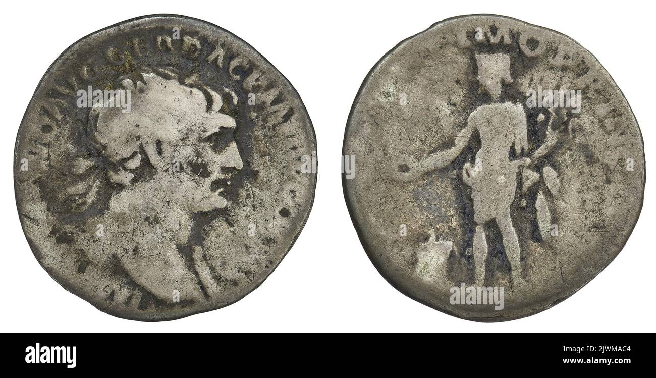 denarius. Trajan (cesarz rzymski ; 98-117), emperor Stock Photo - Alamy