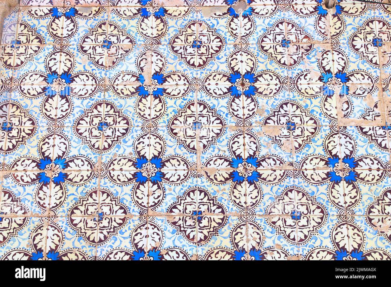Blue tiles of Portugal. Azulejos - traditional Portuguese tiles in ...