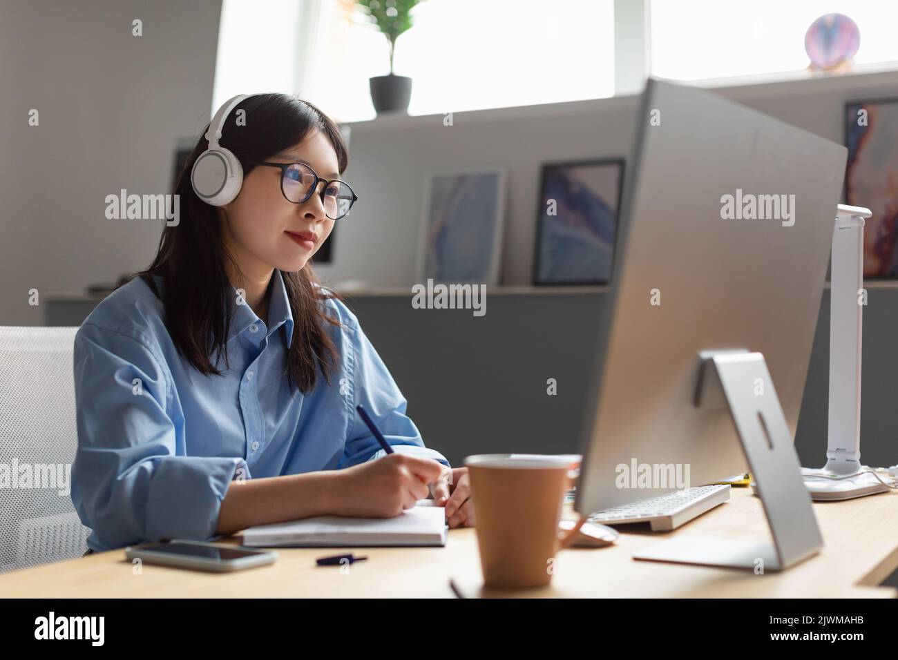 Asian female designer in virtual hi-res stock photography and images ...