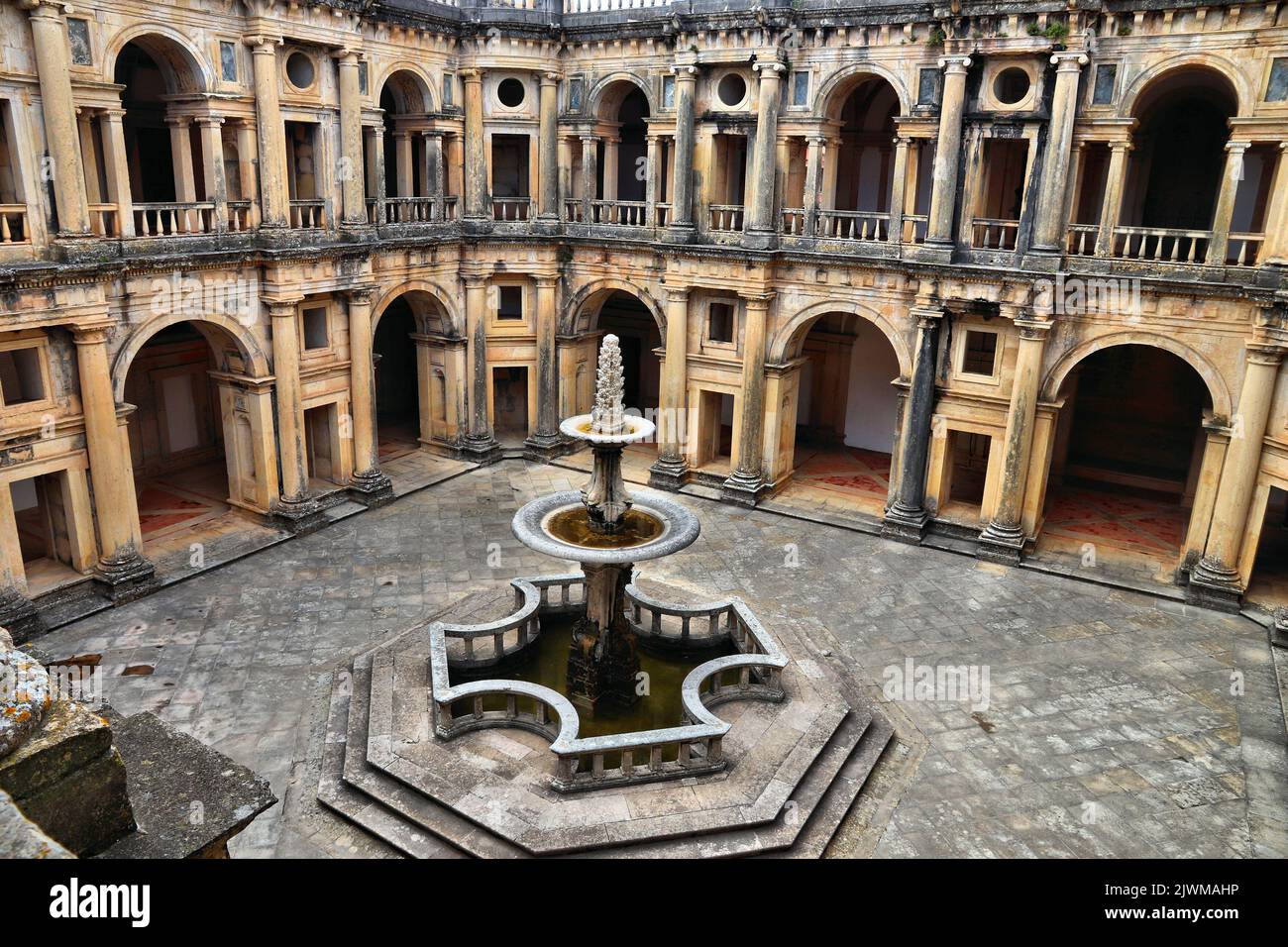 Tomar Monastery. Tomar Convent of Christ - Knights Templar monastery in ...
