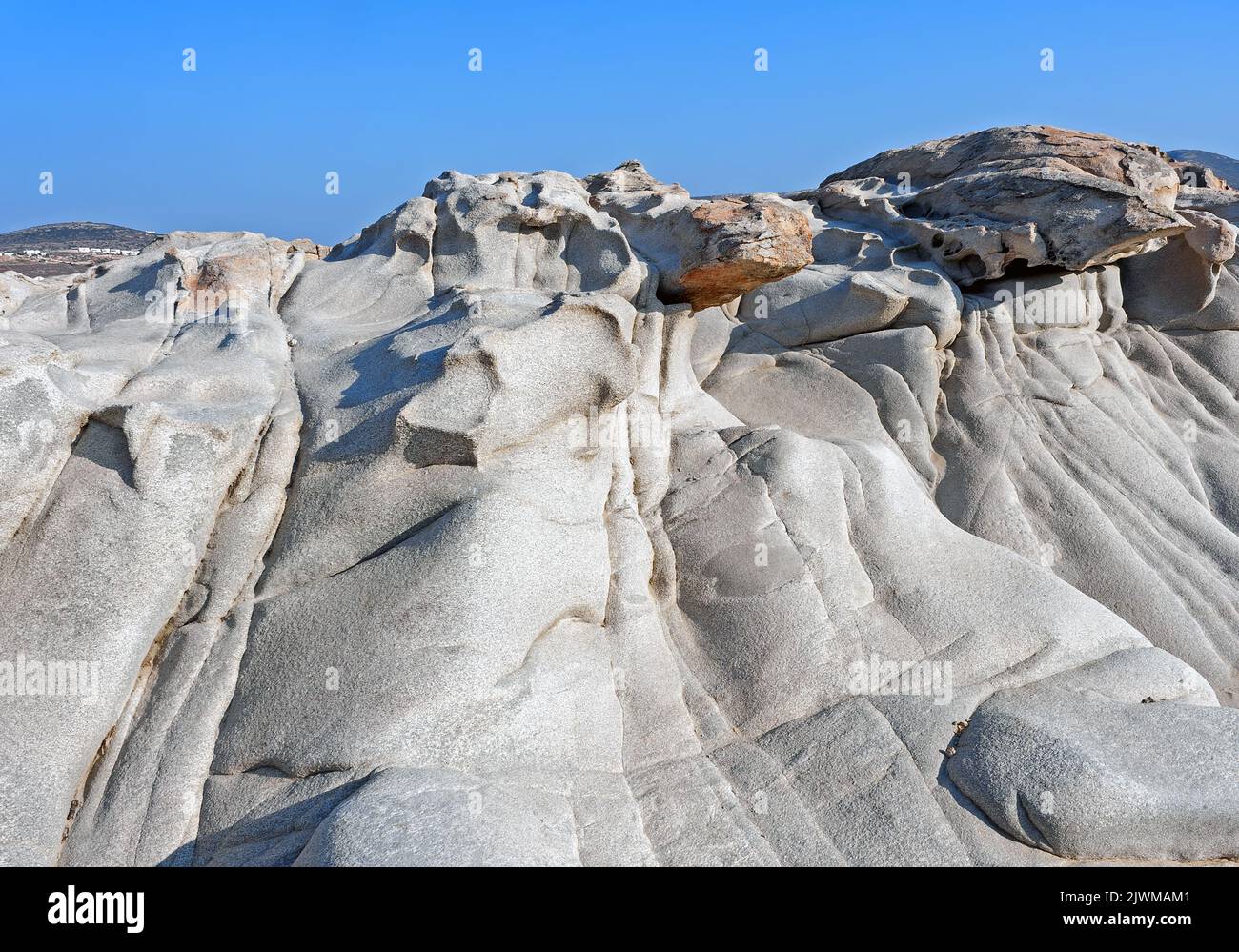 Stone pattern of Kolymbithres beach of Paros island in Greece Stock ...