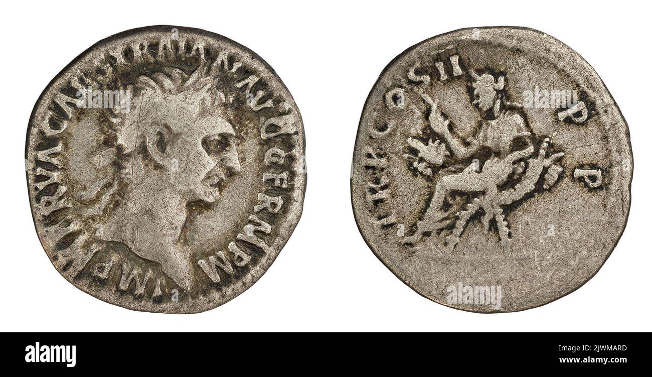 denarius. Trajan (cesarz rzymski ; 98-117), issuer Stock Photo - Alamy