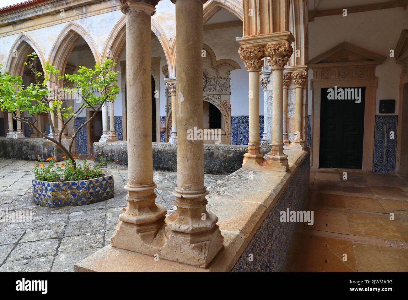 Tomar Monastery. Tomar Convent of Christ - Knights Templar monastery in ...