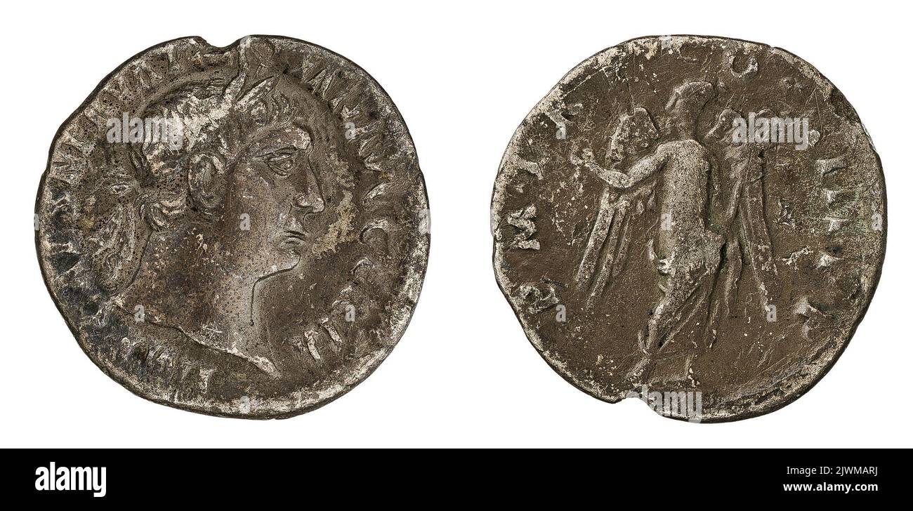 denarius. Trajan (cesarz rzymski ; 98-117), issuer Stock Photo - Alamy