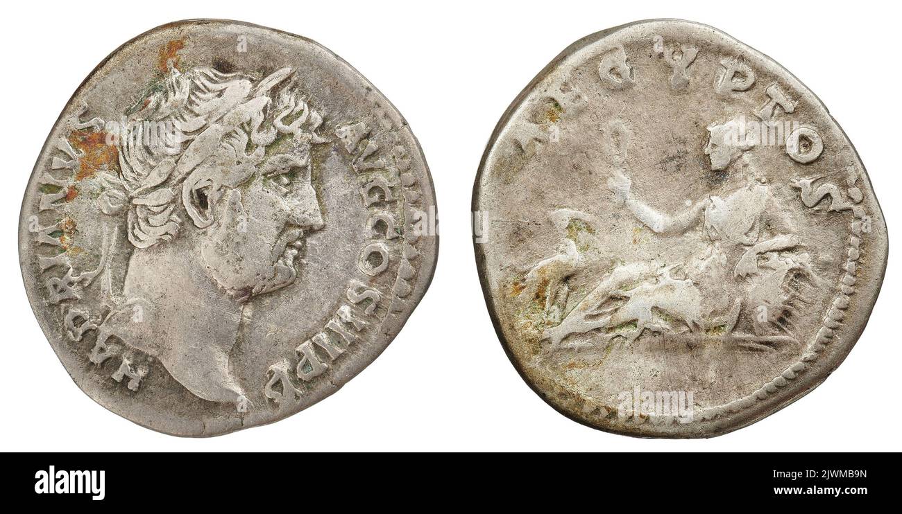 denarius. Hadrian (Roman emperor; 117-138 Stock Photo - Alamy