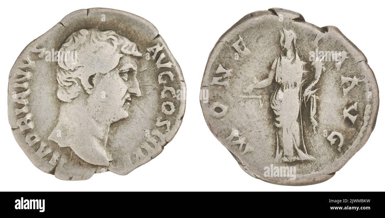denarius. Hadrian (Roman emperor; 117-138), emperor Stock Photo - Alamy