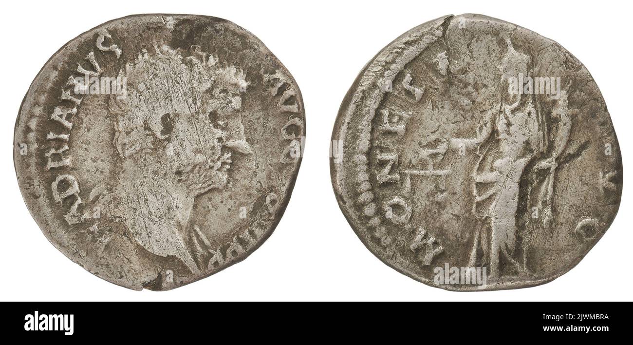 denarius. Hadrian (Roman emperor; 117-138), emperor Stock Photo - Alamy