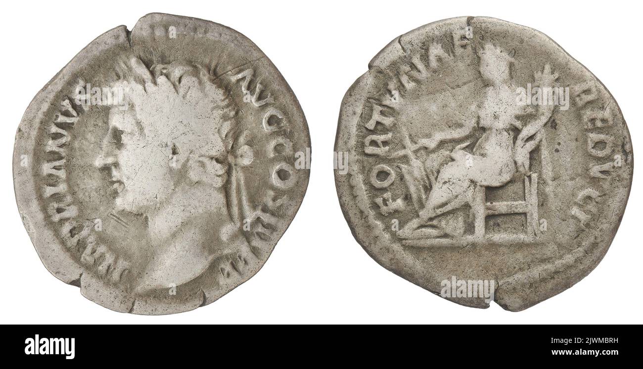 denarius. Hadrian (Roman emperor; 117-138), emperor Stock Photo - Alamy