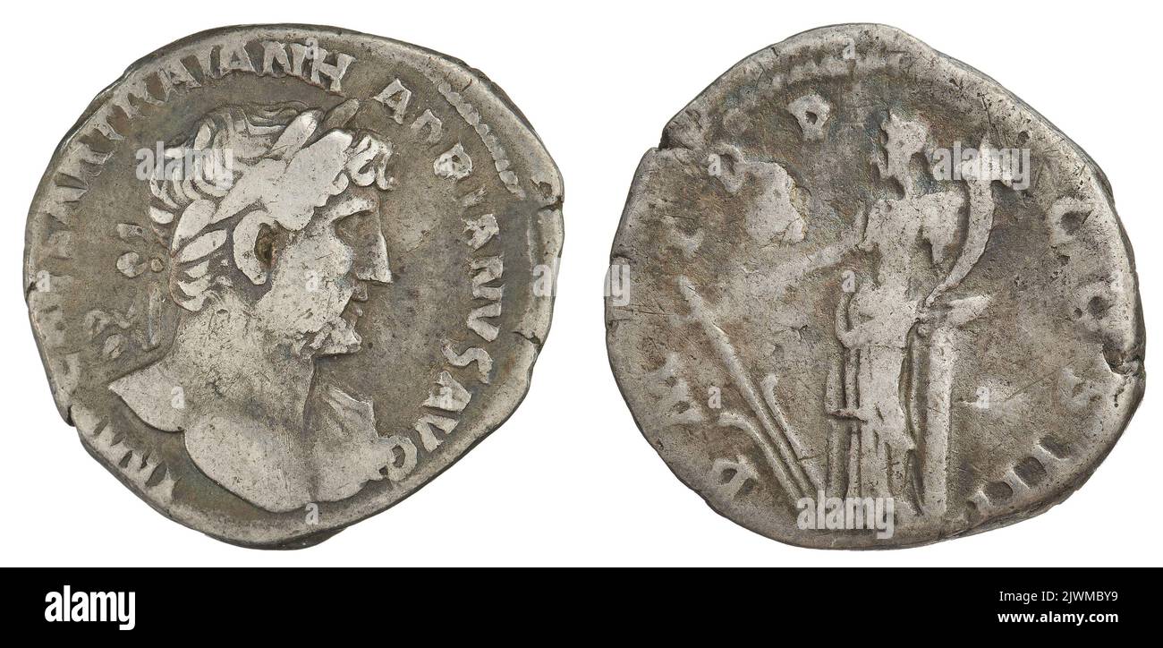 denarius. Hadrian (Roman emperor; 117-138), emperor Stock Photo - Alamy
