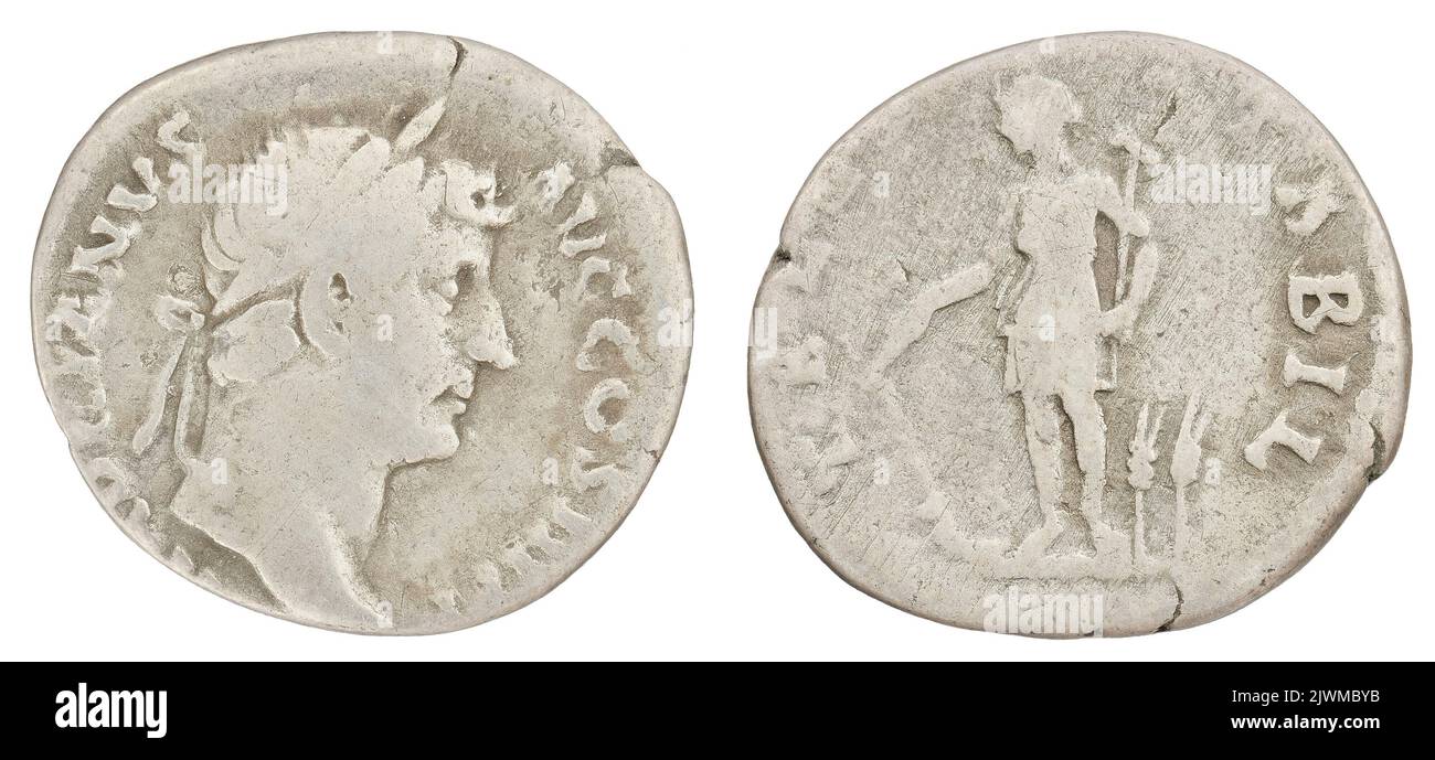 denarius. Hadrian (Roman emperor; 117-138), emperor Stock Photo - Alamy