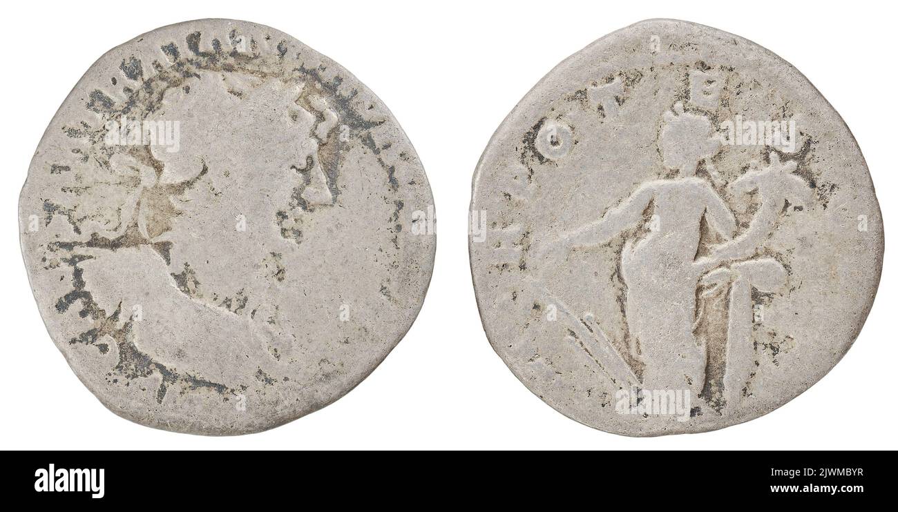 denarius. Hadrian (Roman emperor; 117-138), emperor Stock Photo - Alamy