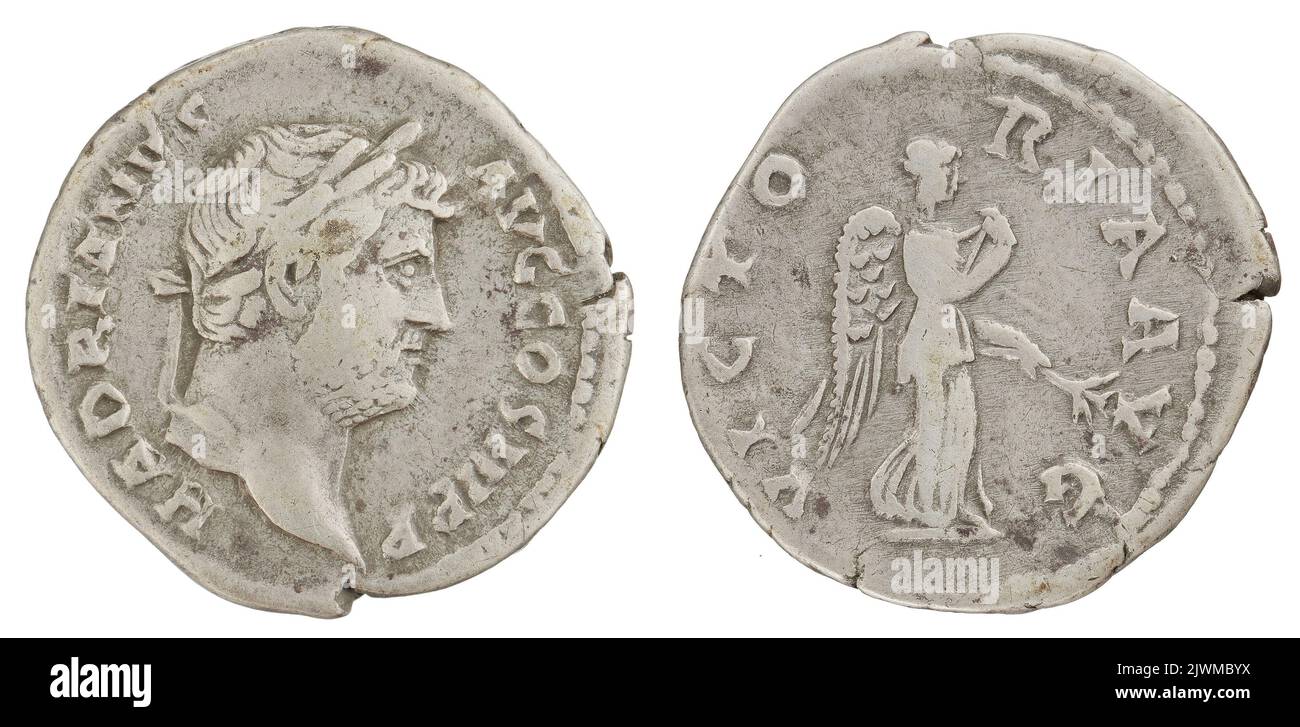 denarius. Hadrian (Roman emperor; 117-138), emperor Stock Photo - Alamy