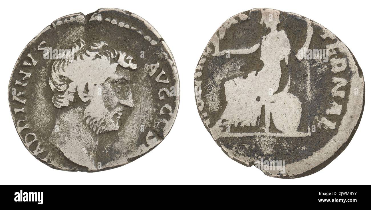 denarius. Hadrian (Roman emperor; 117-138), emperor Stock Photo - Alamy