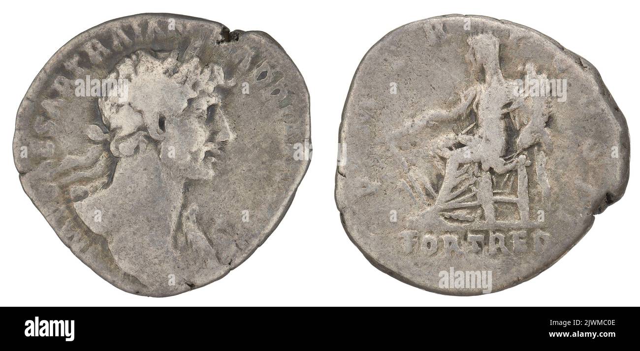 denarius. Hadrian (Roman emperor; 117-138), emperor Stock Photo - Alamy