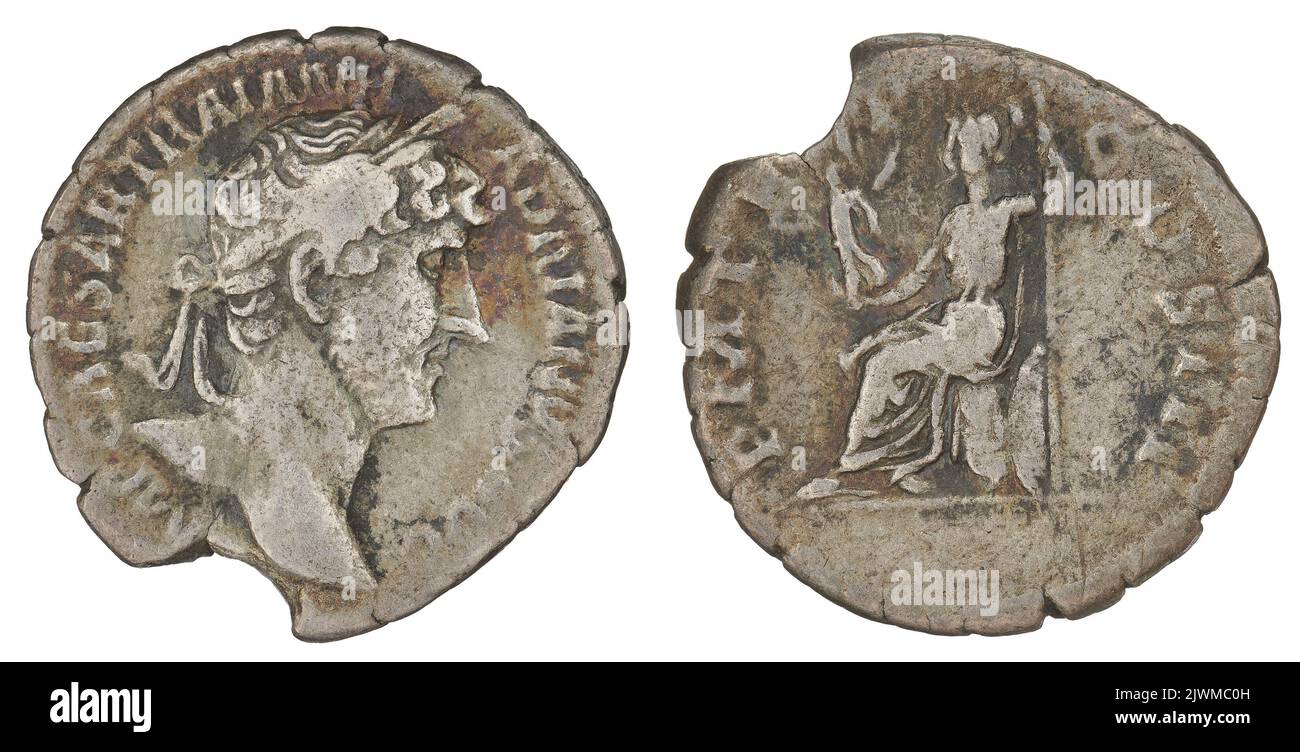 Hadrian denarius coin hi-res stock photography and images - Alamy